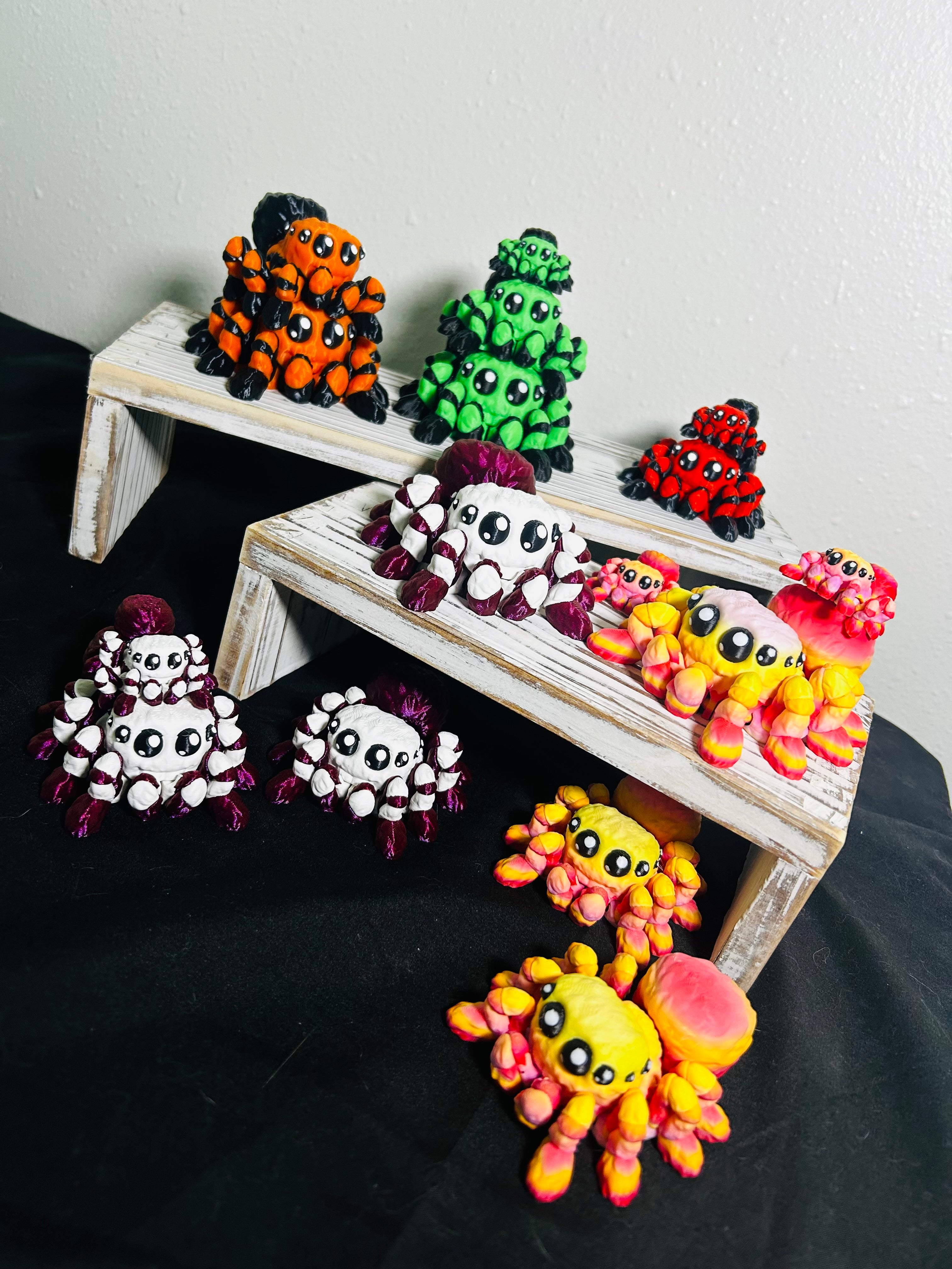 3D Printed Flexi Spider – Cute Articulated Jumping Spiders – D to the A ...